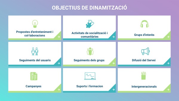 Objectius dinamització