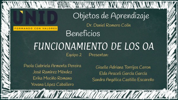 Beneficio del funcionamiento de los OA | Genially