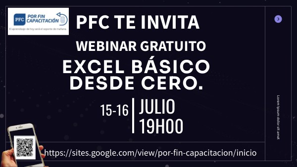 WEBINAR GRATUITO EXCEL BÁSICO DESDE CERO | Genially
