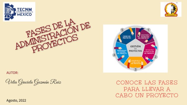FASES PARA ADMINISTRAR UN PROYECTO | Genially