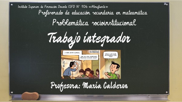 Problemática socio institucional | Genially