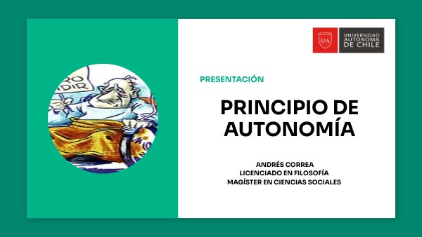 PRINCIPIO DE AUTONOMÍA