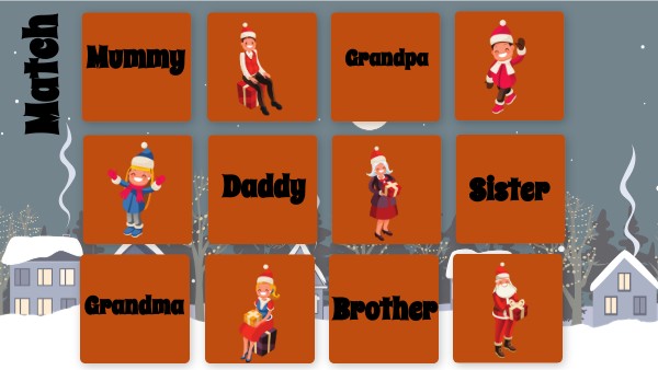 Santa Family Match