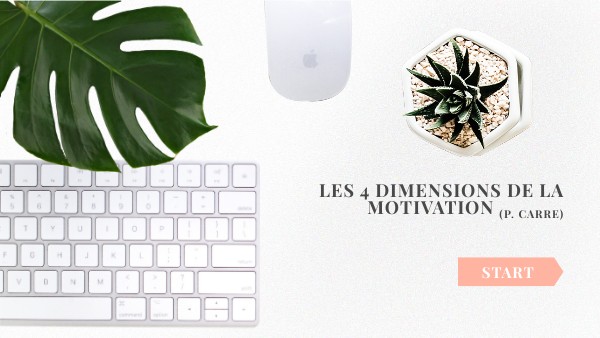 Les 4 dimensions de la motivation | Genially