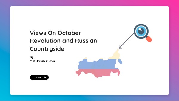 Views On October Revolution and Russian Countryside | Genially