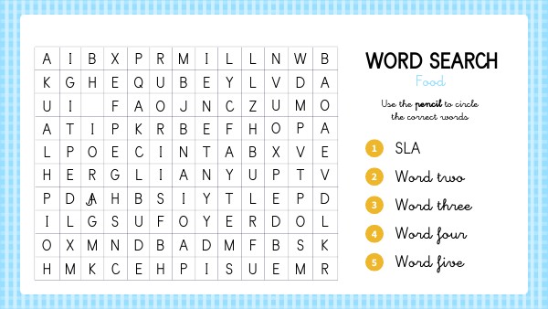WORD SEARCH