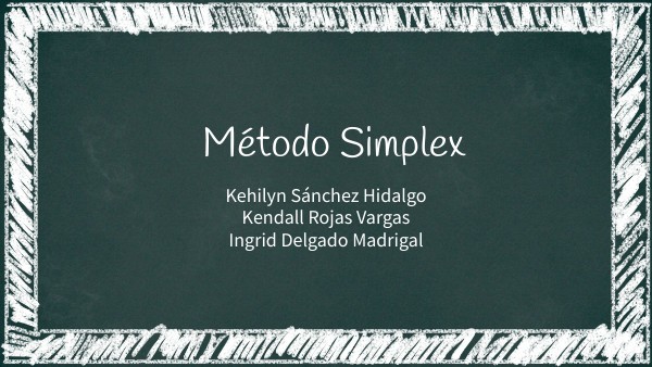 Proyecto Método Simplex- Grupo 2