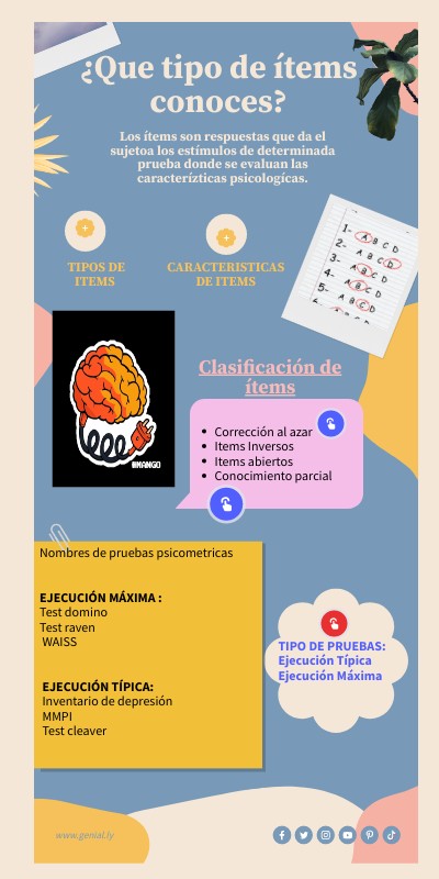 tipos de items | Genially