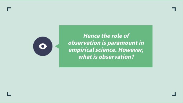 Hence the role of observation M2