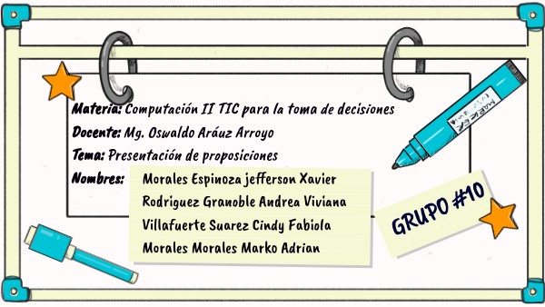 PRESENTACIÓN PROPOSICIONES | Genially