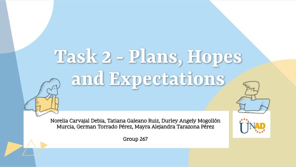 Task 2 - Plans, Hopes and Expectations | Genially