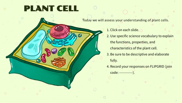 Linguistic Snapshot 1: PARTS OF THE PLANT CELL