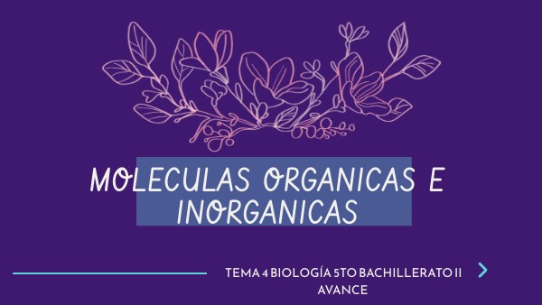 TEMA 4 BIOLOGÍA 5TO BACH. | Genially