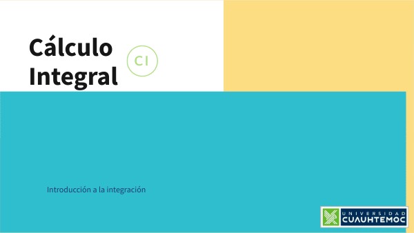 PRESENTACIÓN BÁSICA:Calculo integral | Genially
