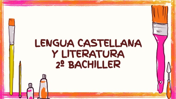 2º Bach - Presentación asignatura