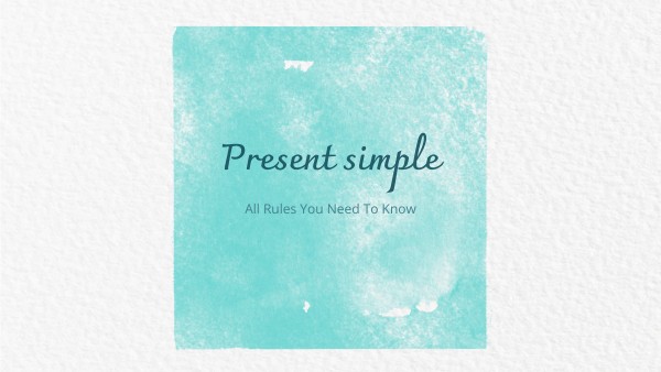 Use of the present simple | Genially