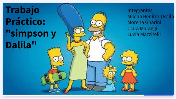 Tp: "Simpson y Dalila"