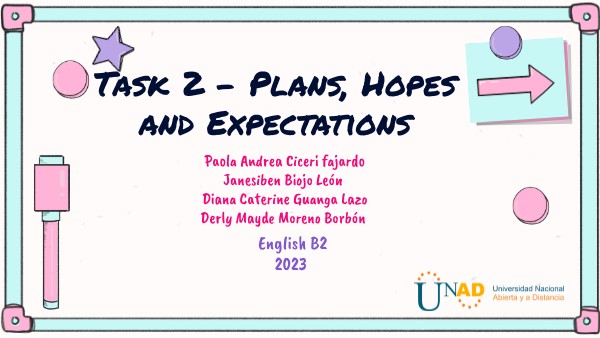 Task 2 - Plans, Hopes and Expectations