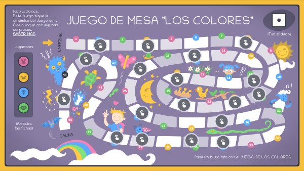 JUEGO DE MESA PARA NIÑOS "LOS COLORES" | Genially