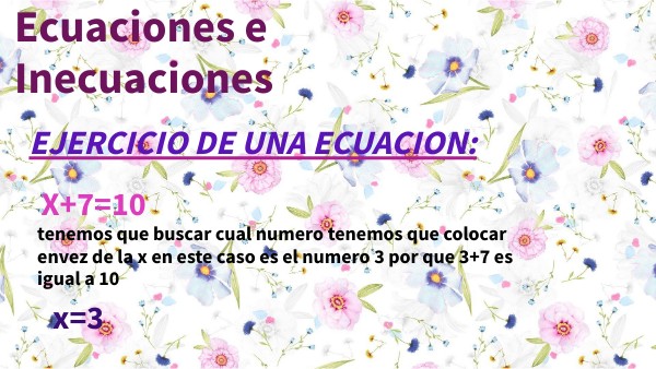 ejercicios de ecuaciones e inecuaciones