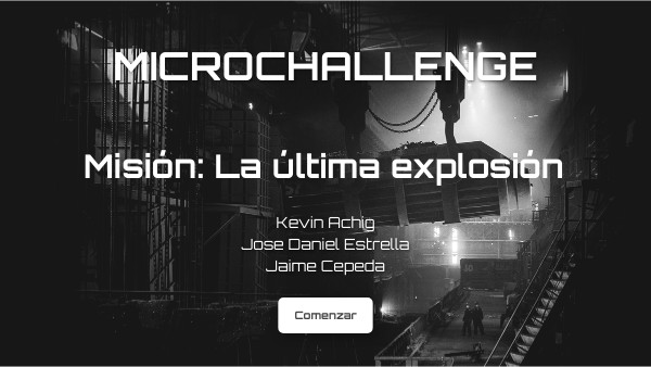 ESCAPE ROOM MICROCHALLENGE