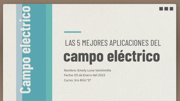 CAMPOS ELECTRICOS | Genially