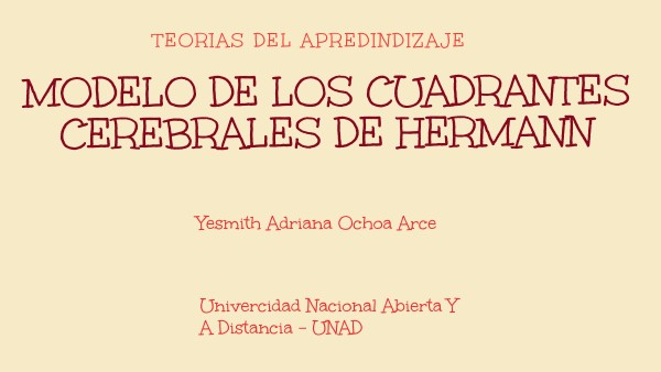 Modelo de los cuadrantes cerebrales de Hermann