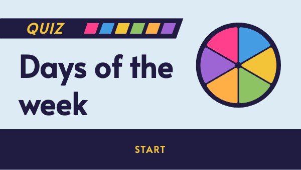 Days of the week | Genially