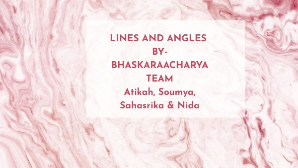 lines and angles | Genially