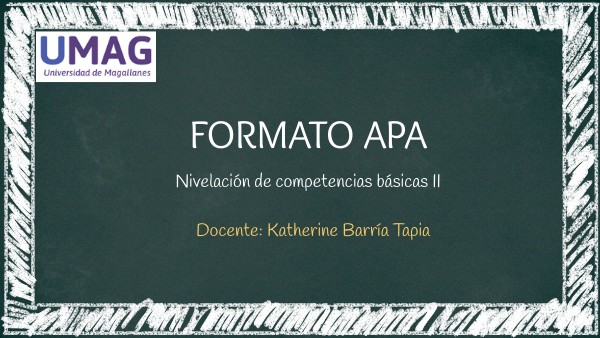 FORMATO APA | Genially