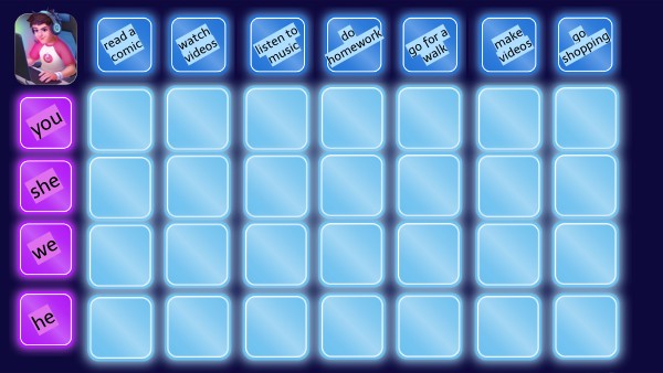 Gamer Present Simple Game | Genially