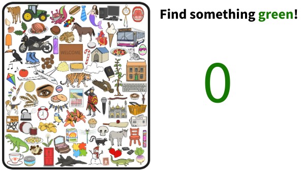 Find something green | Genially