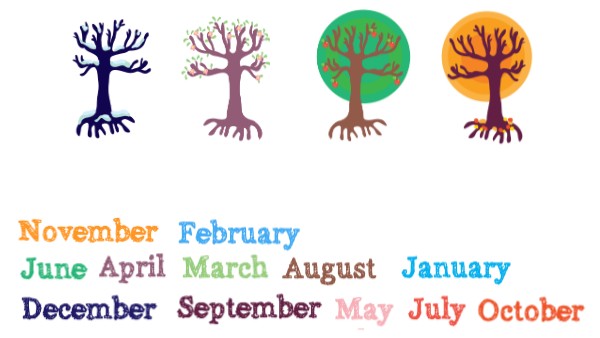 Seasons and months | Genially