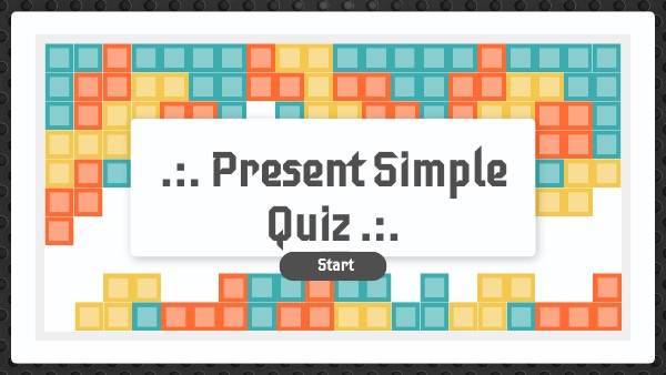 Present Simple Tetris | Genially