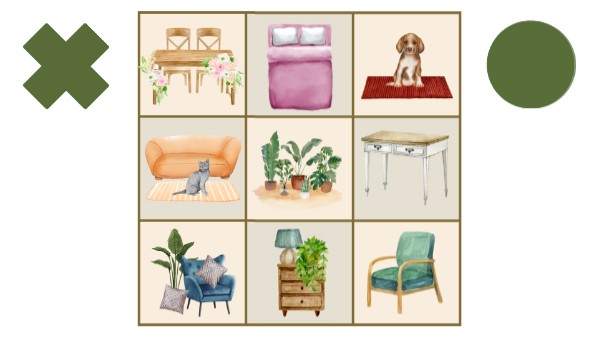 Tic tac toe House | Genially