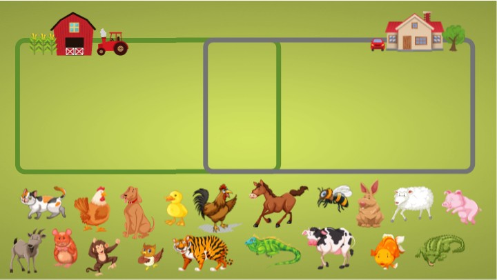 Animals Farm Sort | Genially
