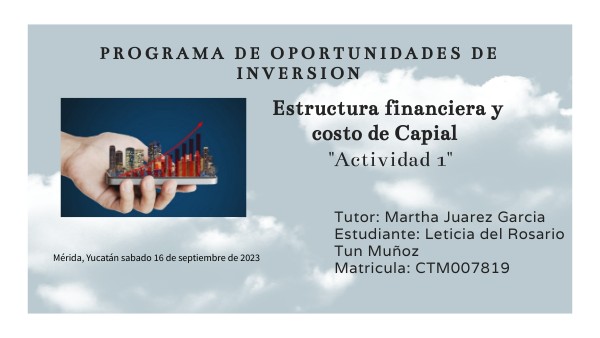programa de oportunidades de inversion