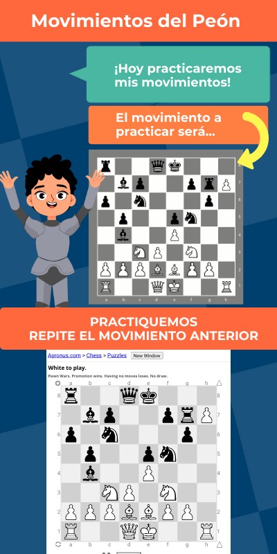 movimiento peon 1/ Ajedrez / Sesión 6 | Genially