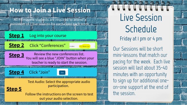 OLD 10B Sem Live Session Schedule