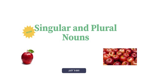 Singular and Plural Nouns | Genially