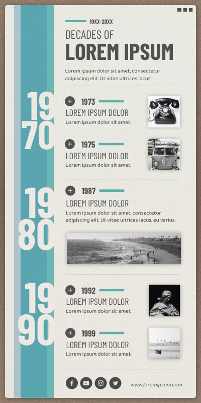 DECADES INFOGRAPHIC | Genially