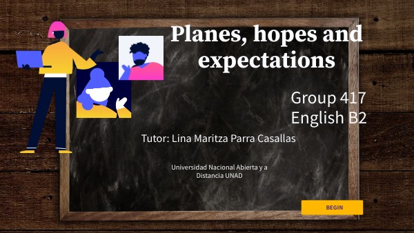 Task 2 - Planes, hopes and expectations | Genially