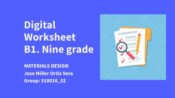 Task 3 - Analog and digital didactic language materials - Worksheet | Genially