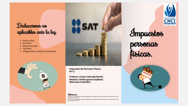 Impuestos para personas fisicas act2 | Genially