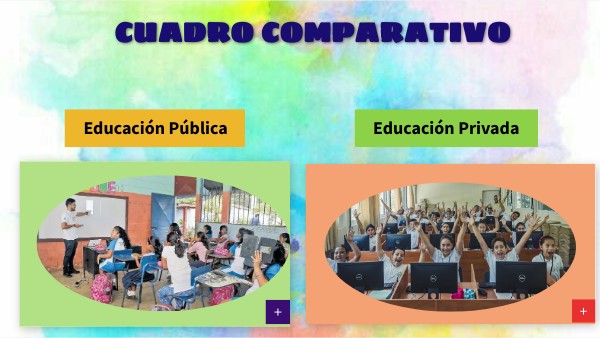 CUADRO COMPARATIVO EDUCACIÓN PÚBLICA Y PRIVADA | Genially