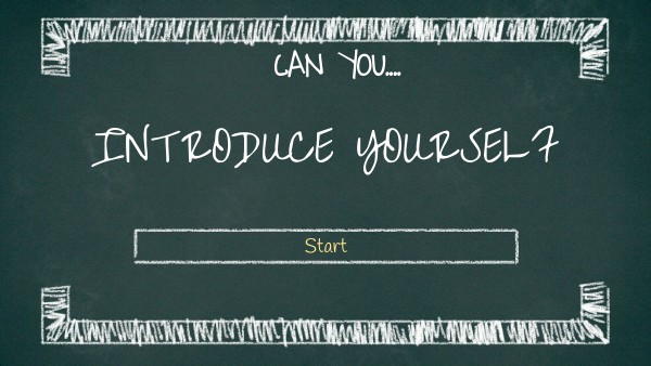 Introduce yourself | Genially