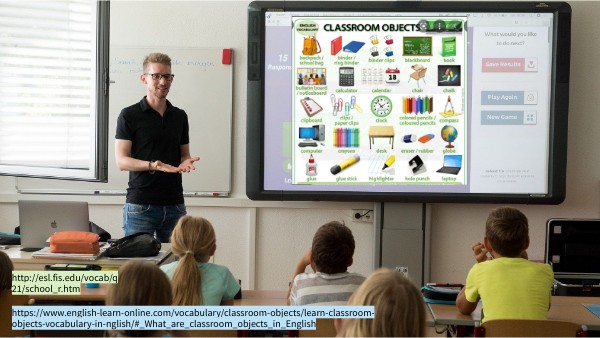 Classroom objects | Genially