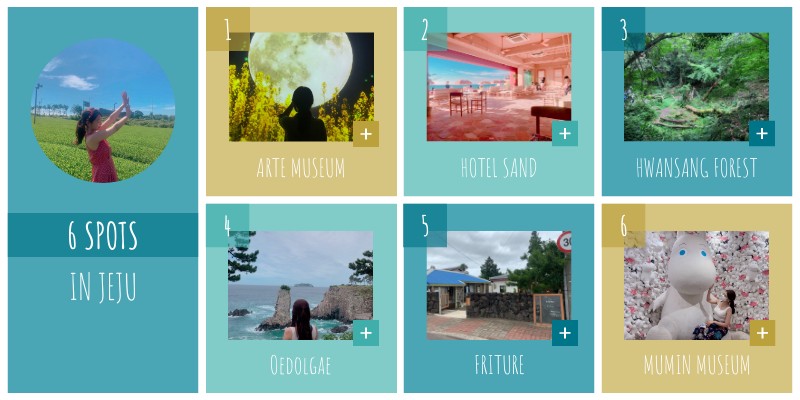 6 SPOTS IN JEJU | Genially