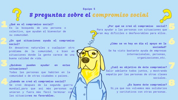 Preguntas sobre el compromiso social