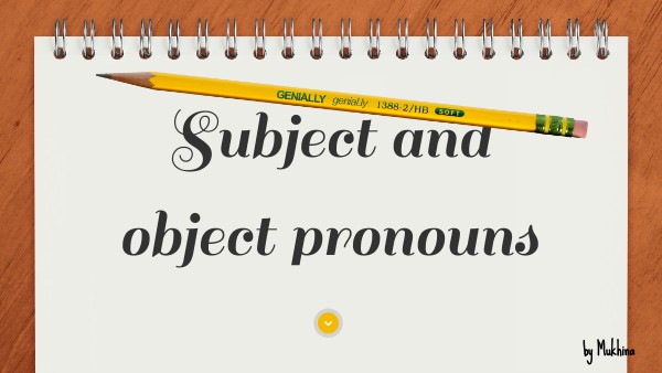 object pronouns | Genially